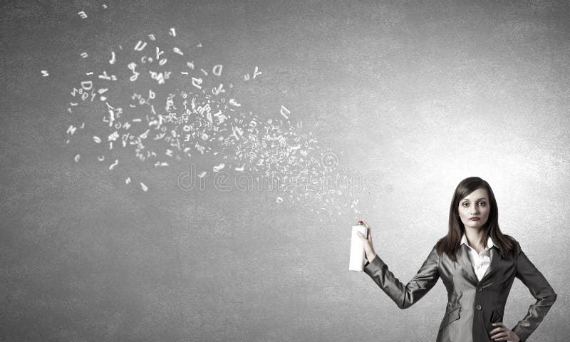 Think bright! stock photo. Image of spray, liquid, aerosol - 50023806