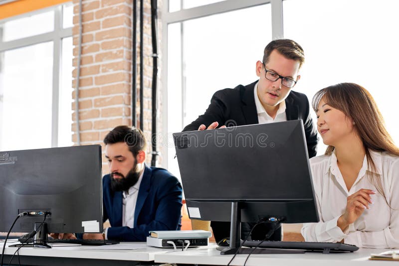 250 Man Watching Computer Think Stock Photos - Free & Royalty-Free ...