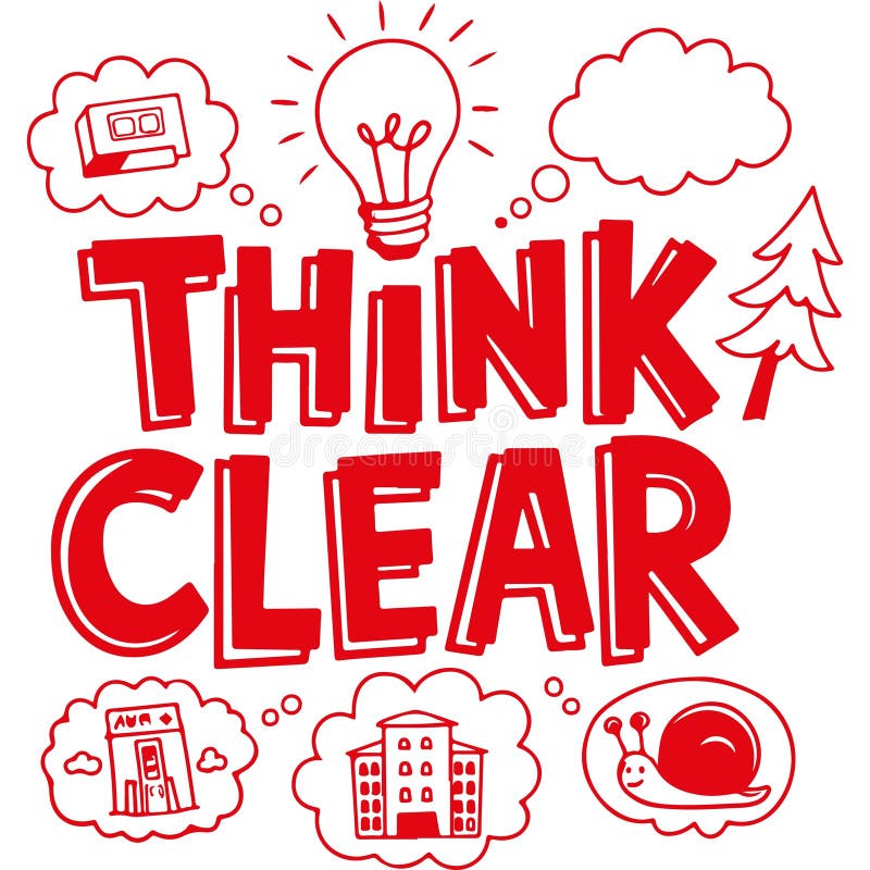 Think Clear Mind Graphic Design Stock Vector - Illustration of mind ...
