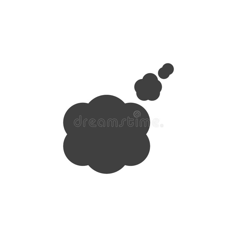 Think cloud vector icon stock vector. Illustration of speech - 151670160