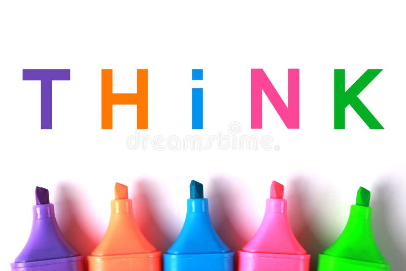 Think Big Word with Line stock photo. Image of desert - 61151644