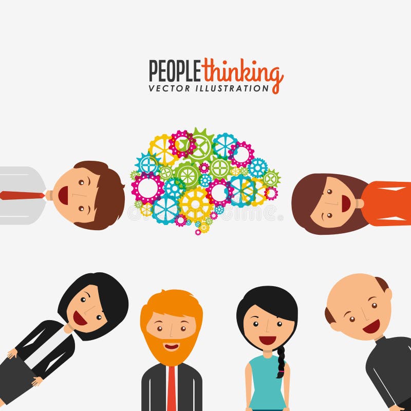 Think concept design stock vector. Illustration of sign - 63309699