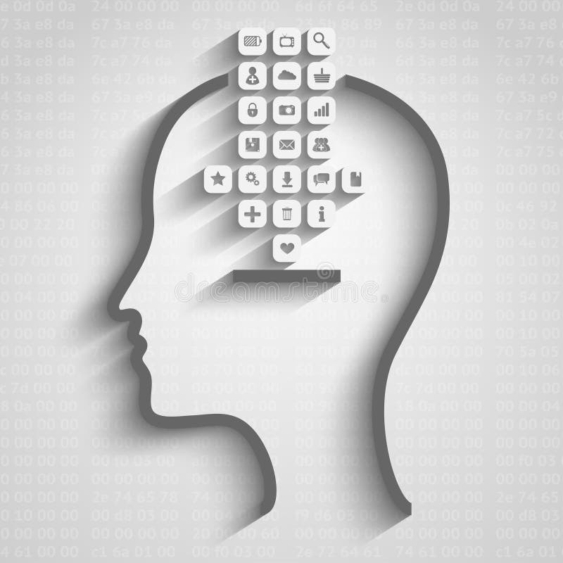 Think design stock vector. Illustration of human, eureka - 40012645