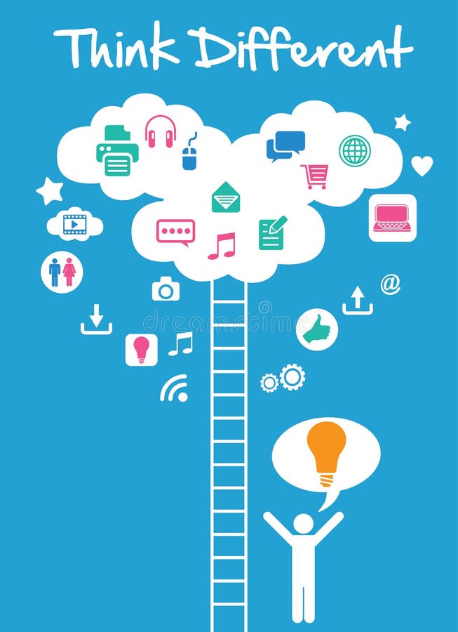 Think Difference - Great Idea Stock Vector - Illustration of idea ...