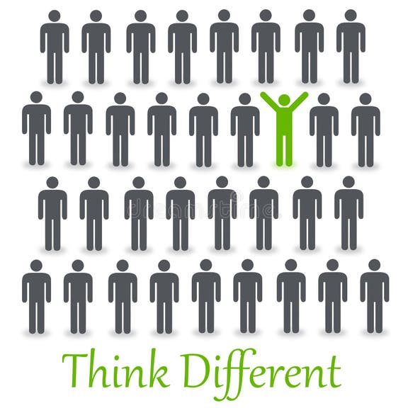 Different Thinking Individual Stock Illustrations – 1,450 Different ...