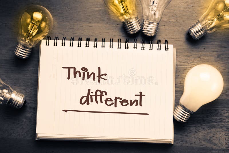 Think different stock image. Image of marketing, hand - 23546833