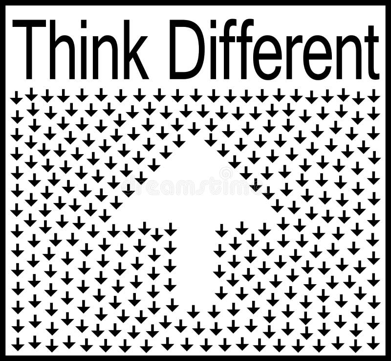 Think Different Business Concept Stock Vector - Illustration of ...