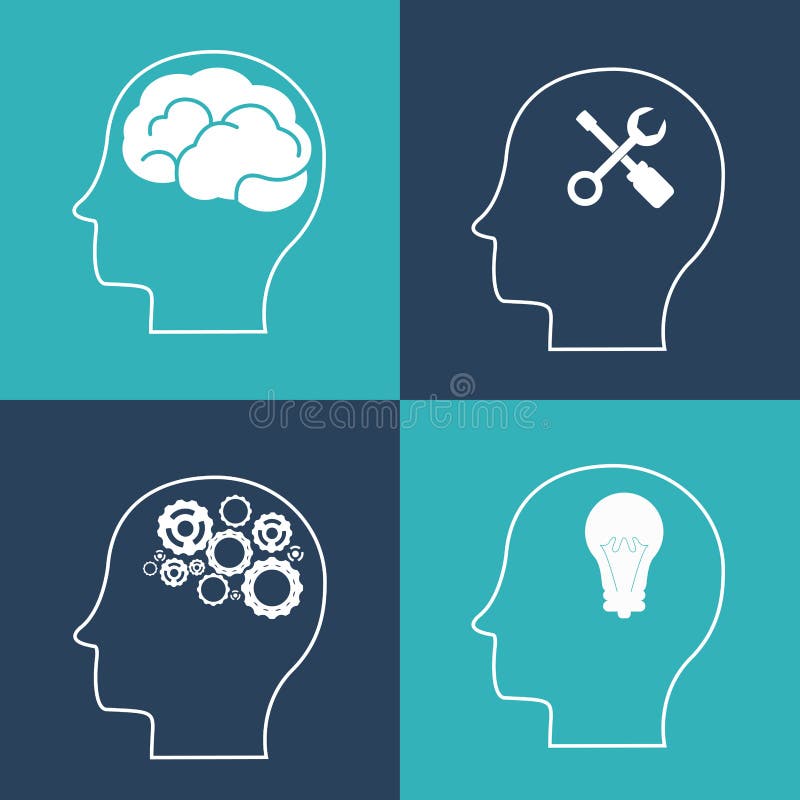 Think Different Design Over White Background Stock Vector ...