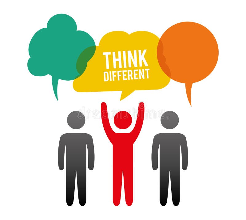 Think different design stock vector. Illustration of creative - 59800909