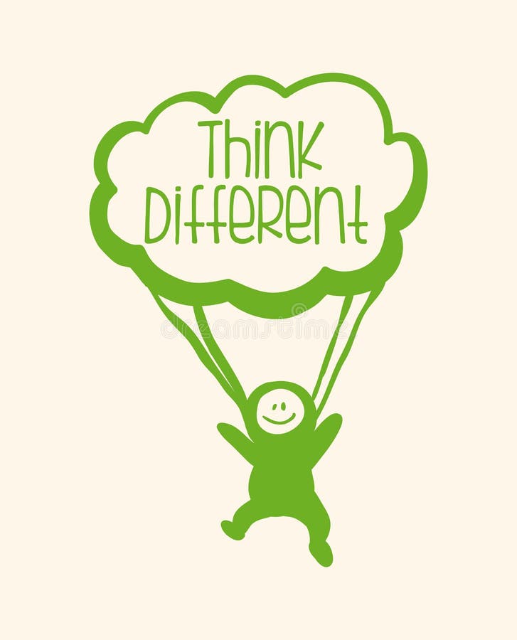 Think different stock illustration. Illustration of professional - 48783251