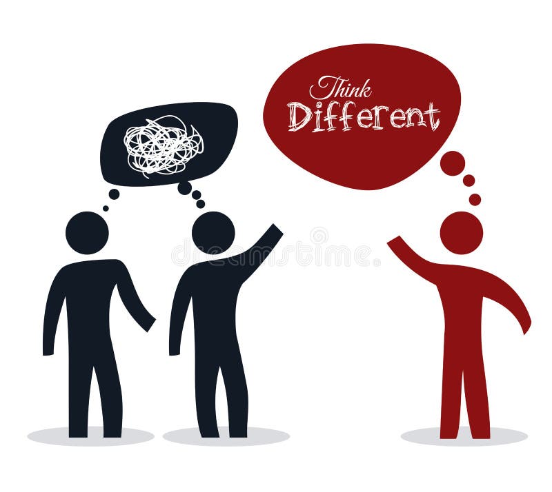 Think different stock vector. Illustration of success - 48782193