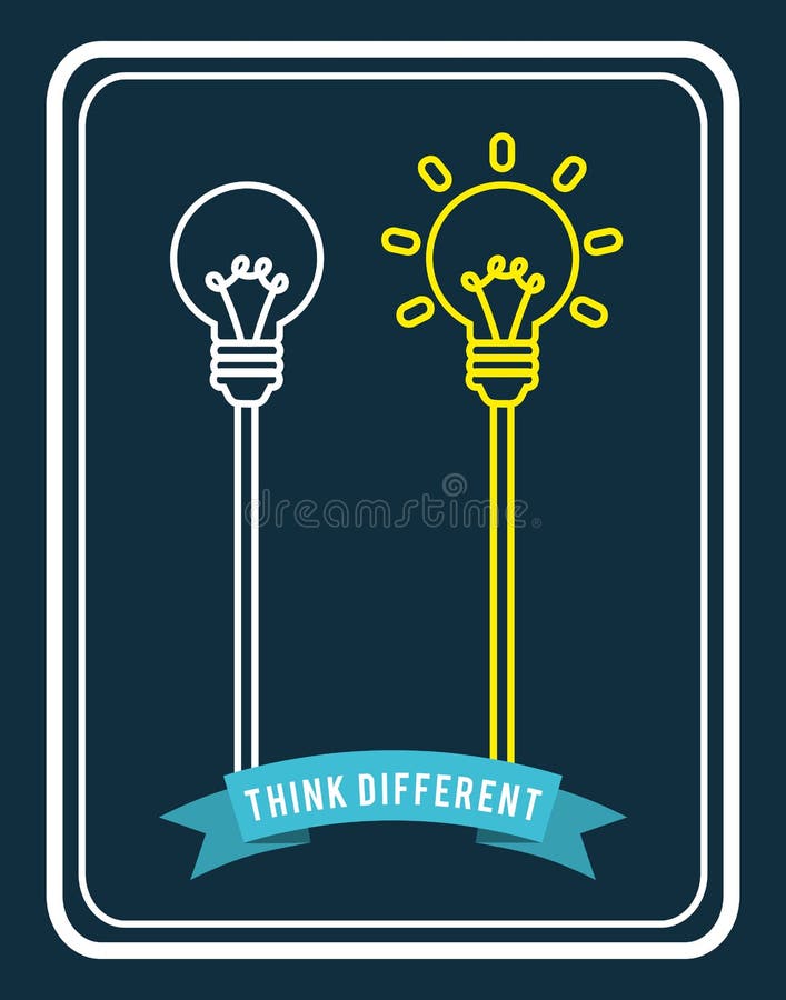 Think different stock vector. Illustration of imagination - 51007839