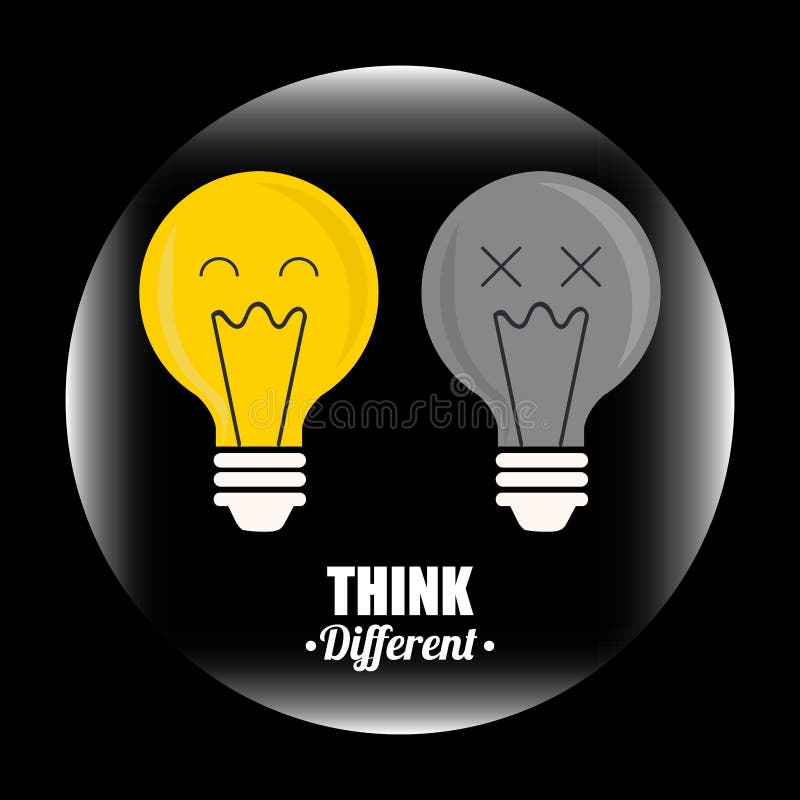 Think different stock vector. Illustration of business - 51007959