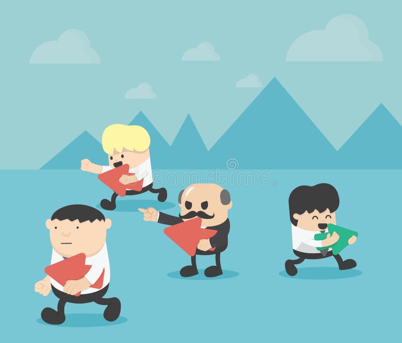 Think different stock vector. Illustration of individuality - 55234711