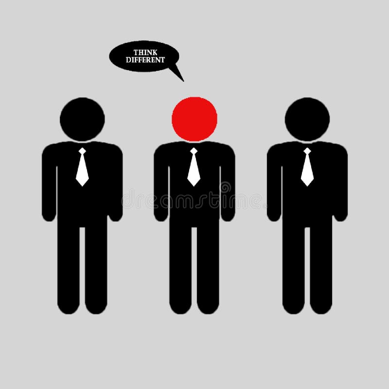 Think different stock illustration. Illustration of think - 120294720