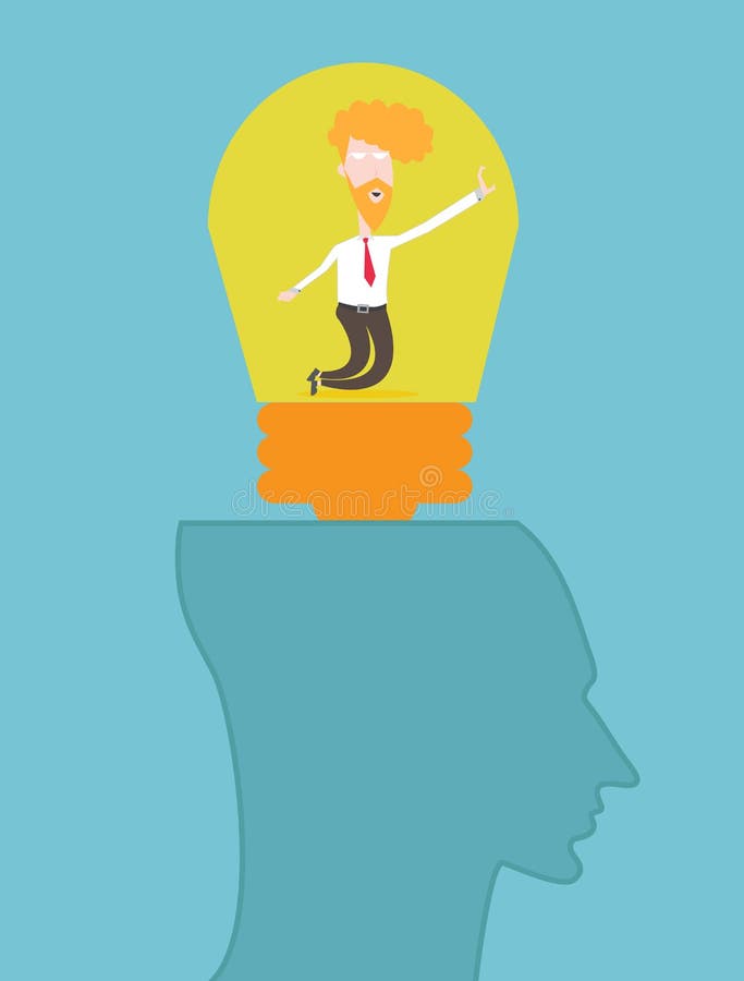 Think Different Others Idea Stock Vector - Illustration of lamp, leader ...