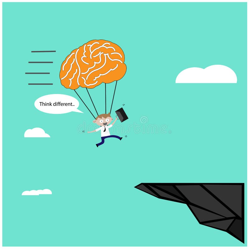 Think different stock vector. Illustration of direction - 34629050