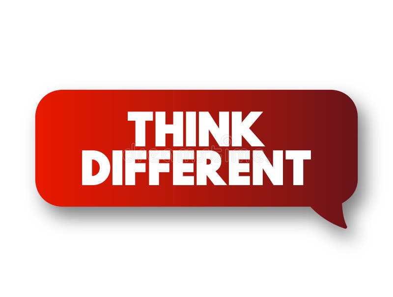 Think Different word cloud stock illustration. Illustration of skill ...