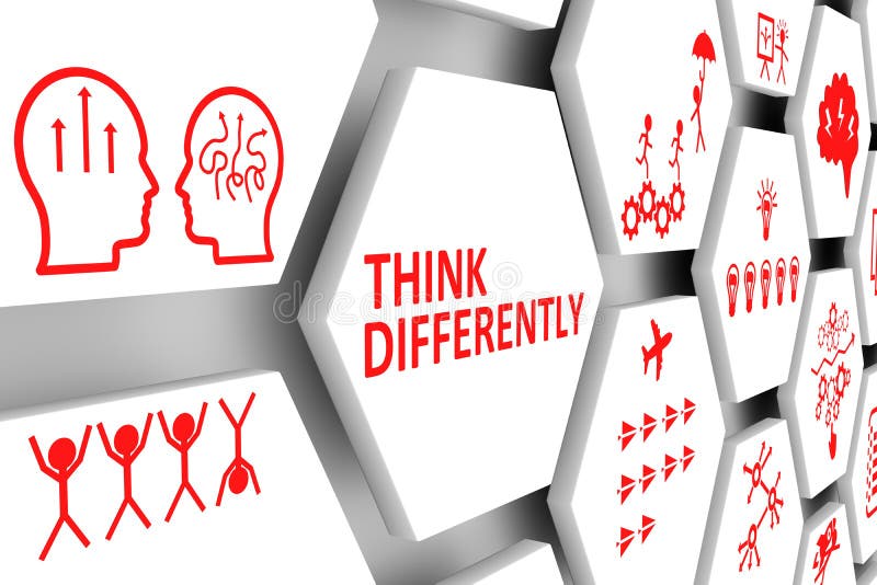 Think Differently Stock Illustrations – 582 Think Differently Stock ...