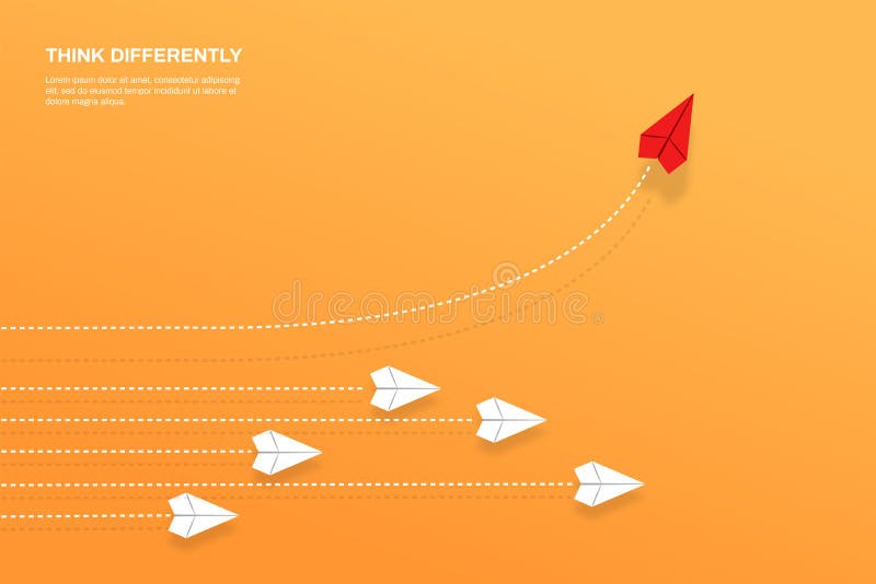 Think Differently Concept Background. Vector EPS10. Stock Vector ...