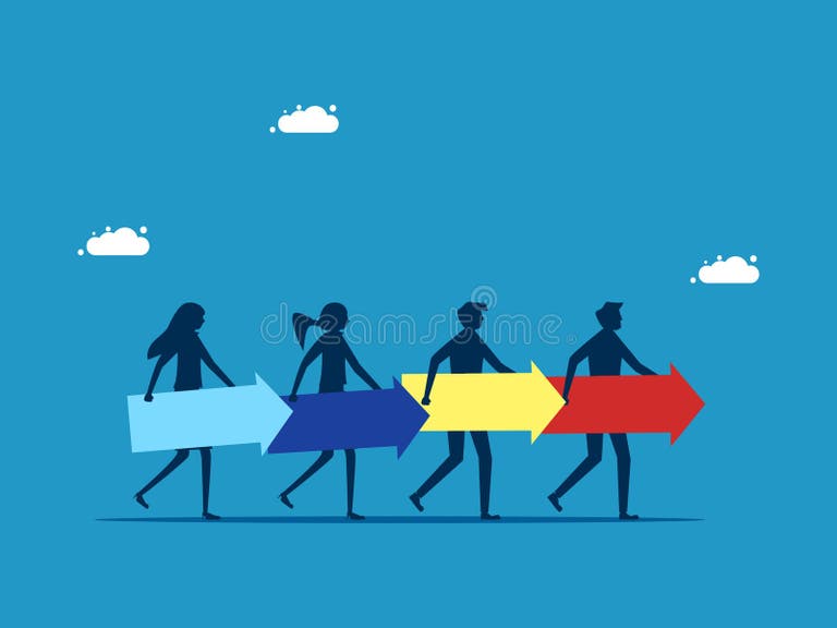 Think Differently but Have the Same Approach. Businessmen Holding ...