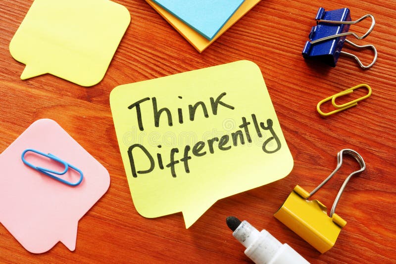 Think Differently, Mind Outside the Box, Creativity, Innovation Concept ...