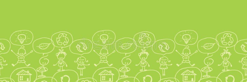 Think about Earth Horizontal Seamless Pattern Stock Vector ...