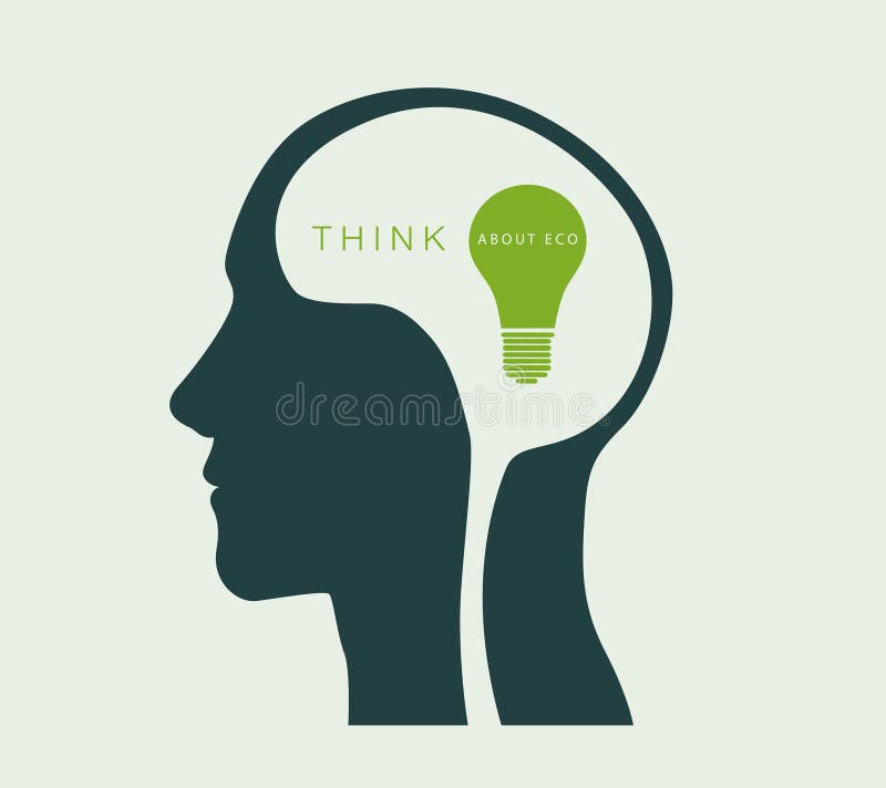 Think about the Environment. Green Light Stock Vector - Illustration of ...