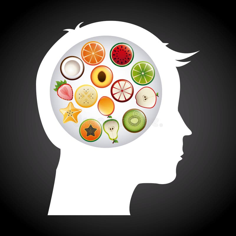 Think food stock vector. Illustration of fresh, mental - 50069247