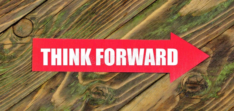 Think Forward stock image. Image of conceptual, drawing - 44911231