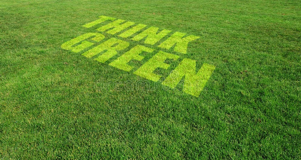 Think Green stock image. Image of guideline, ecological - 18546309