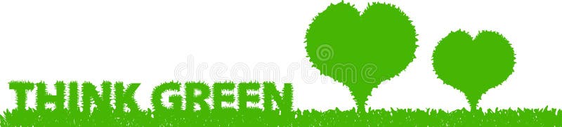 Think green stock vector. Illustration of wind, logo - 20207681