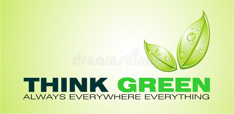 Think green card stock vector. Illustration of rain, wallpaper - 7792103