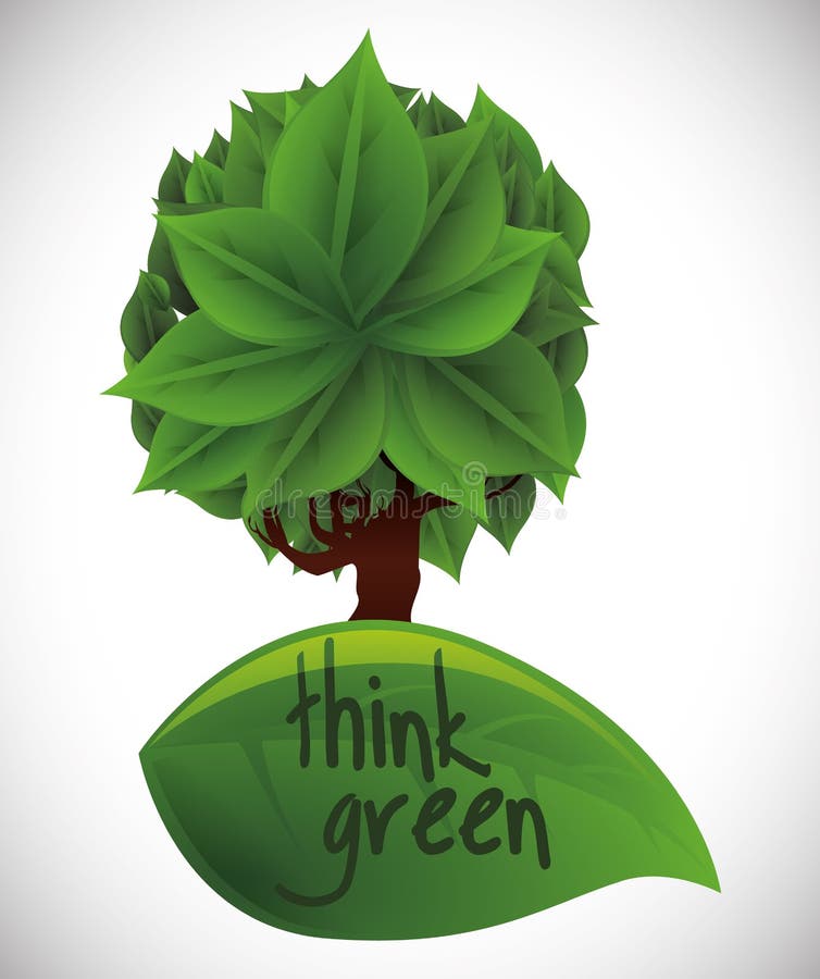 Think green design stock vector. Illustration of think - 58564466