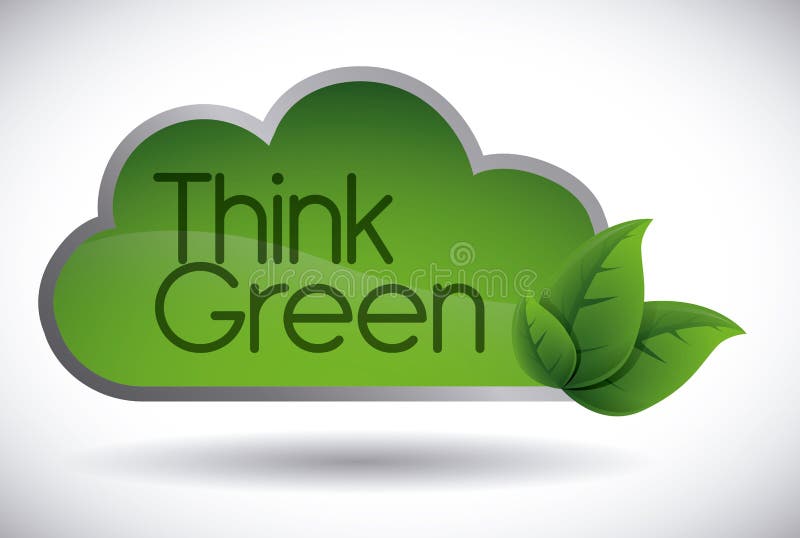 Think green design stock illustration. Illustration of fresh - 45740067