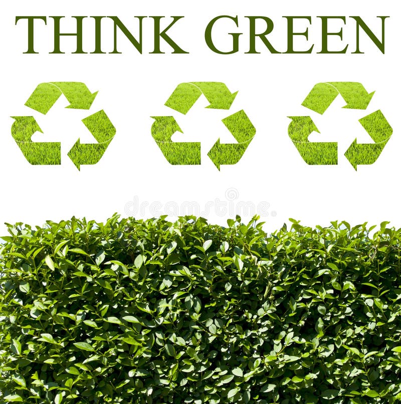 Think Green Ecology Concept Stock Image - Image of stamp, environmental ...