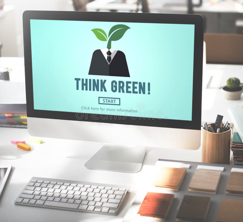 Think Green stock image. Image of guideline, ecological - 18546309