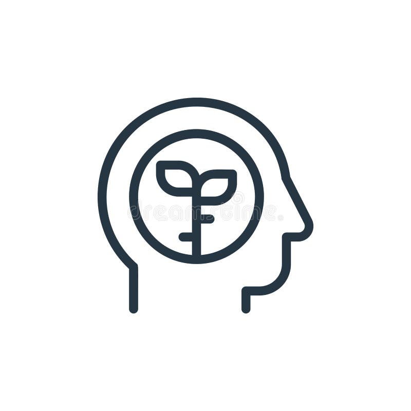 Think Green Icon Vector from Ecology Line Concept. Thin Line ...