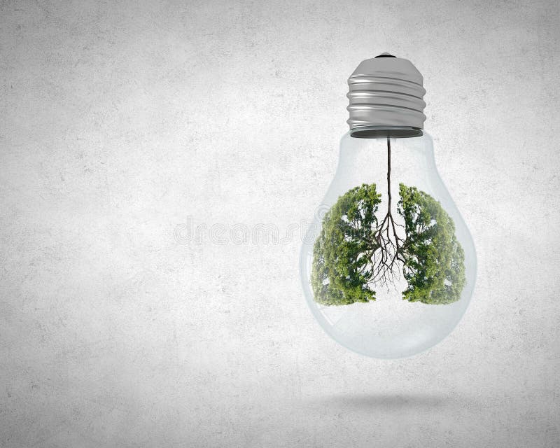 Think green stock image. Image of ecological, bulb, concept - 50174673