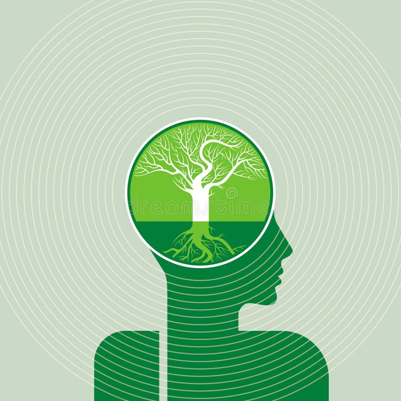 Brain Tree Illustration, Tree of Knowledge Stock Vector - Illustration ...
