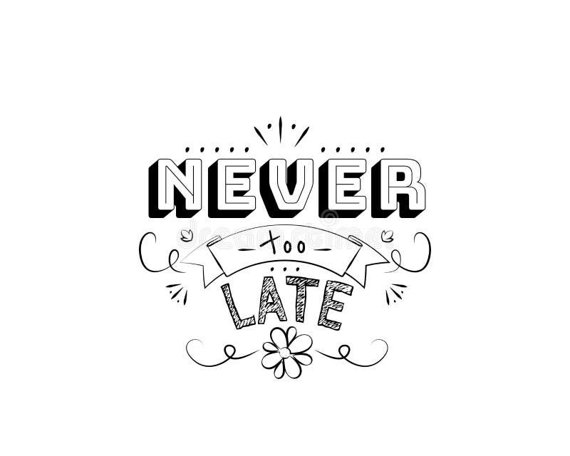 Never Give Up, Vector. Motivational Inspirational Quotes. Positive ...