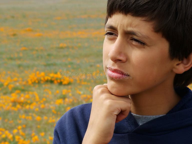 Think Hard stock image. Image of thoughtful, mull, nose - 101011