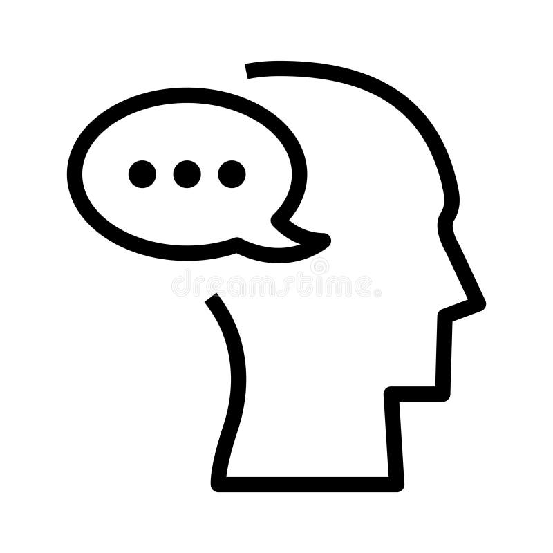 Think Icon , Vector Illustration Stock Vector - Illustration of design ...