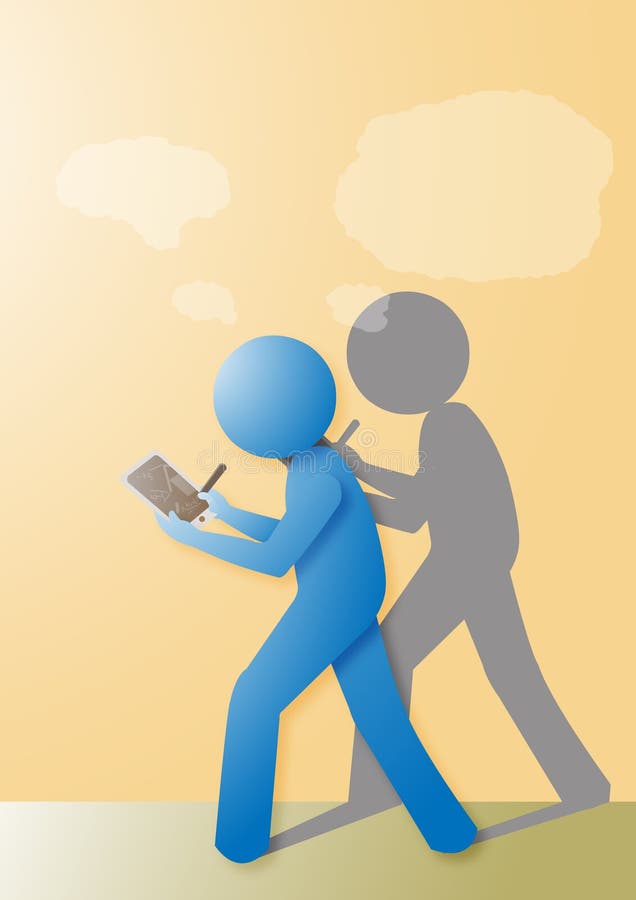 Think idea stock illustration. Illustration of work, idea - 64359613