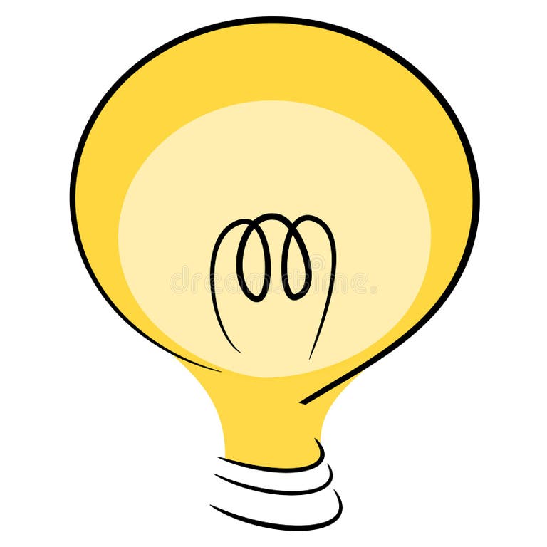 Think Idea Lamp Illustration Stock Vector - Illustration of creativity ...