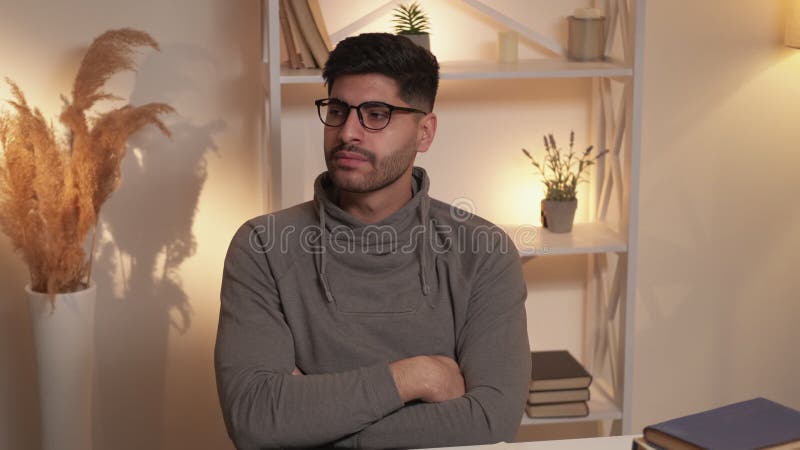 Think Idea Male Student Educational Project Stock Footage - Video of ...