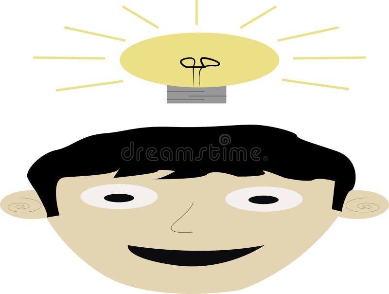 Think stock illustration. Illustration of imagination - 76672233