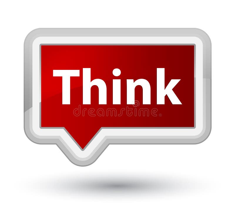 Think Prime Red Banner Button Stock Illustration - Illustration of idea ...