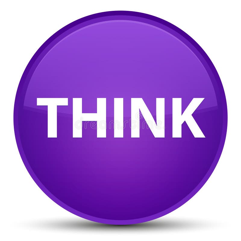 Think Special Purple Round Button Stock Illustration - Illustration of ...