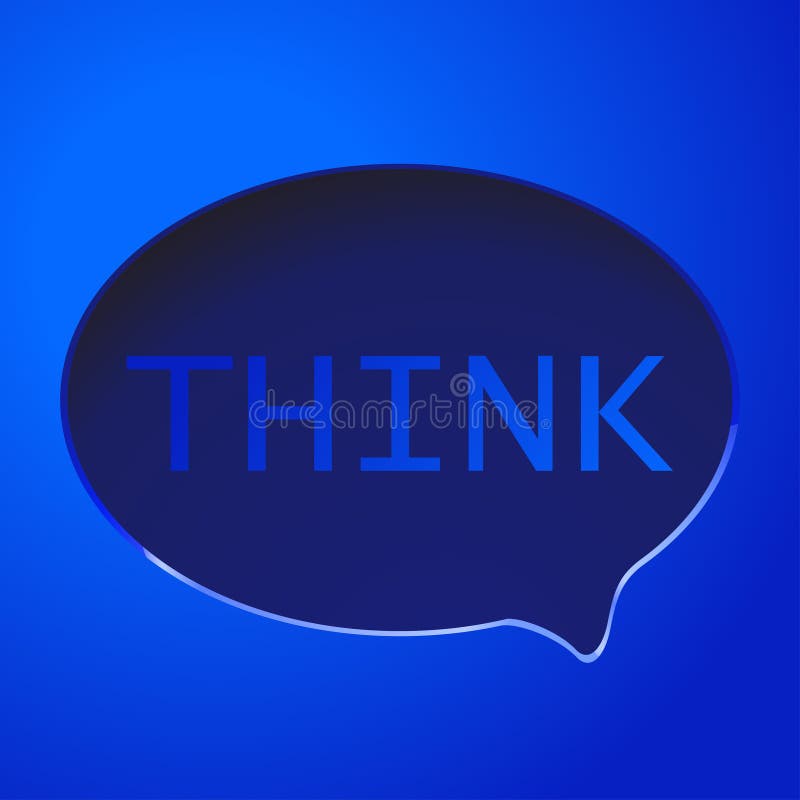 Think label stock vector. Illustration of concepts, blank - 36633658